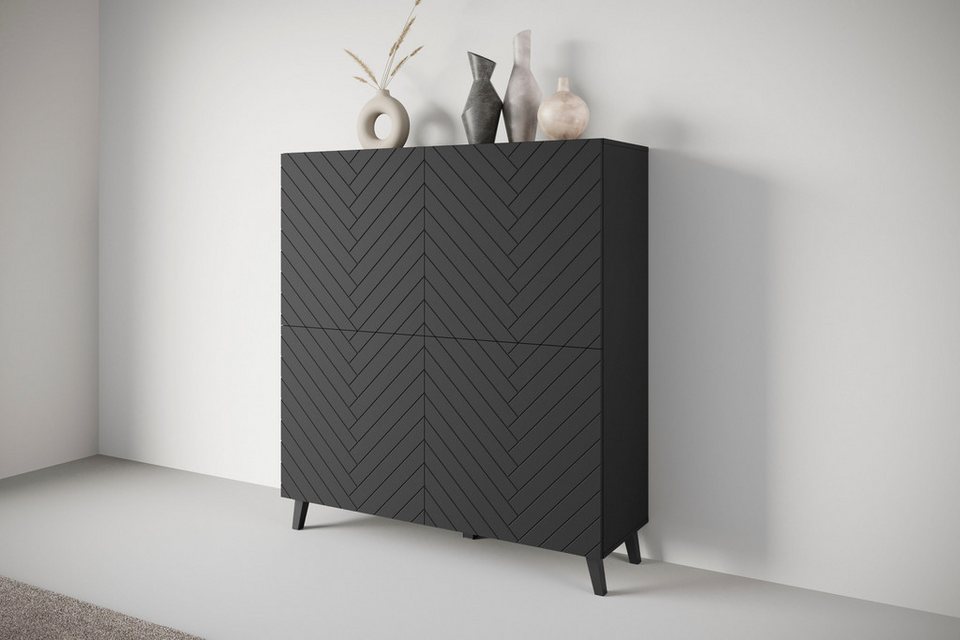 Inosign Highboard Highboard Phuket 1 St Moderne Kommode Mit 4 Türen